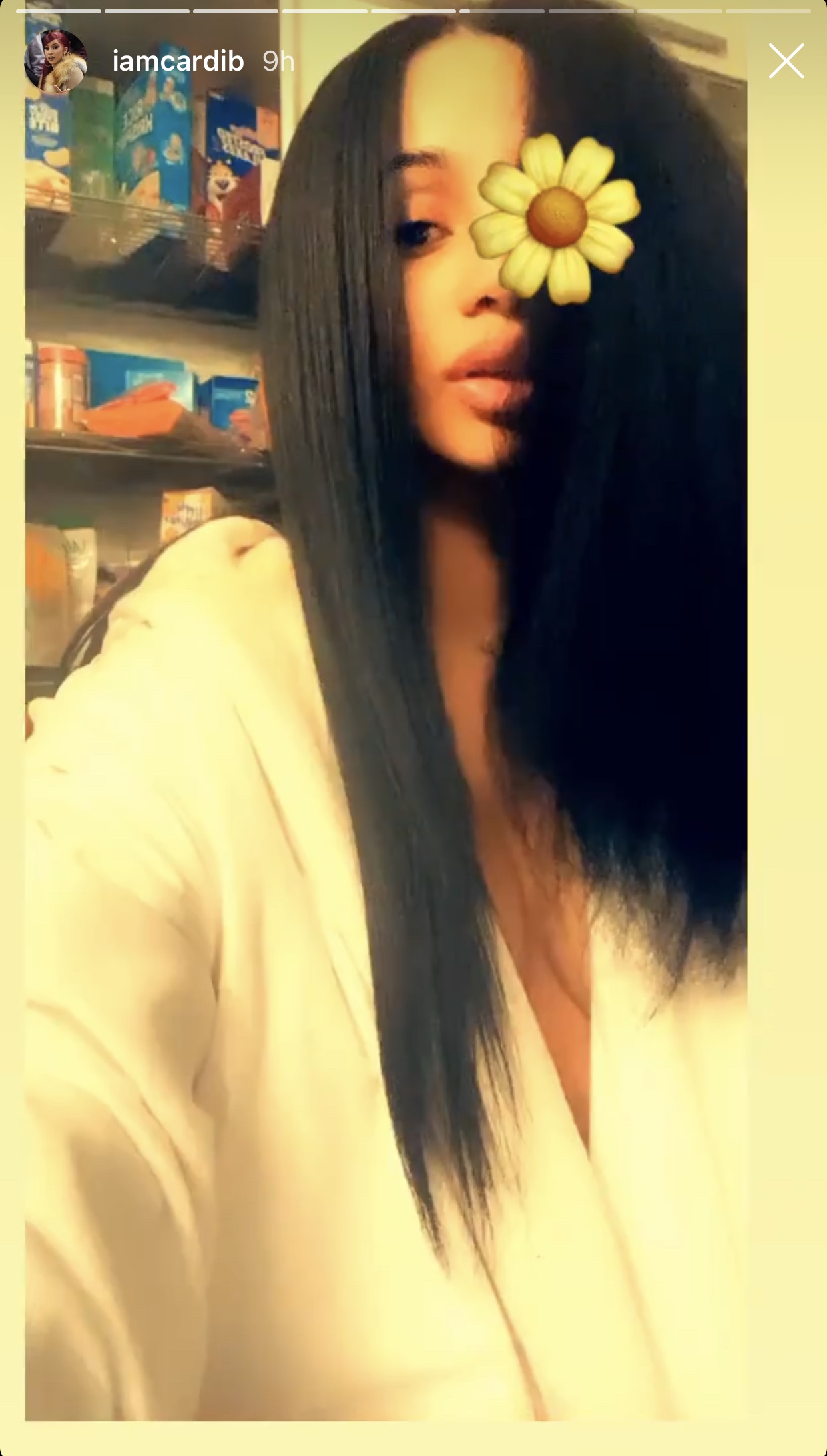 Cardi B Revealed Her Real Hair and Fans Can't Believe How Long It Is