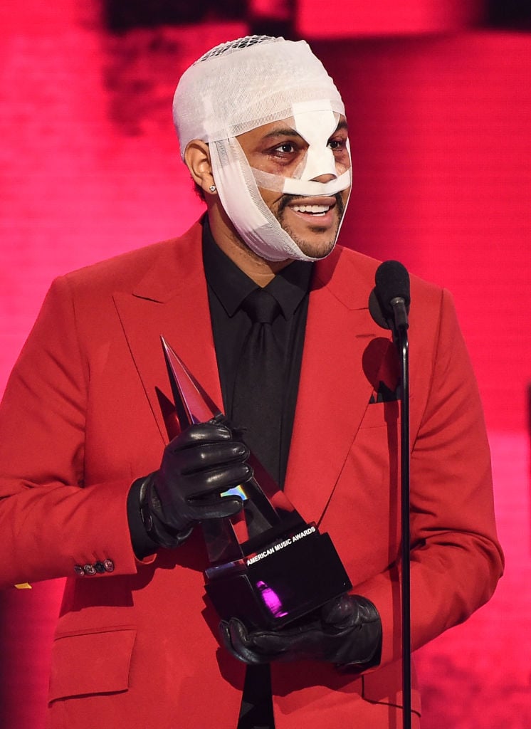 The Weeknd's AMAs Outfit: Why the 'Blinding Lights' Singer Was Covered ...