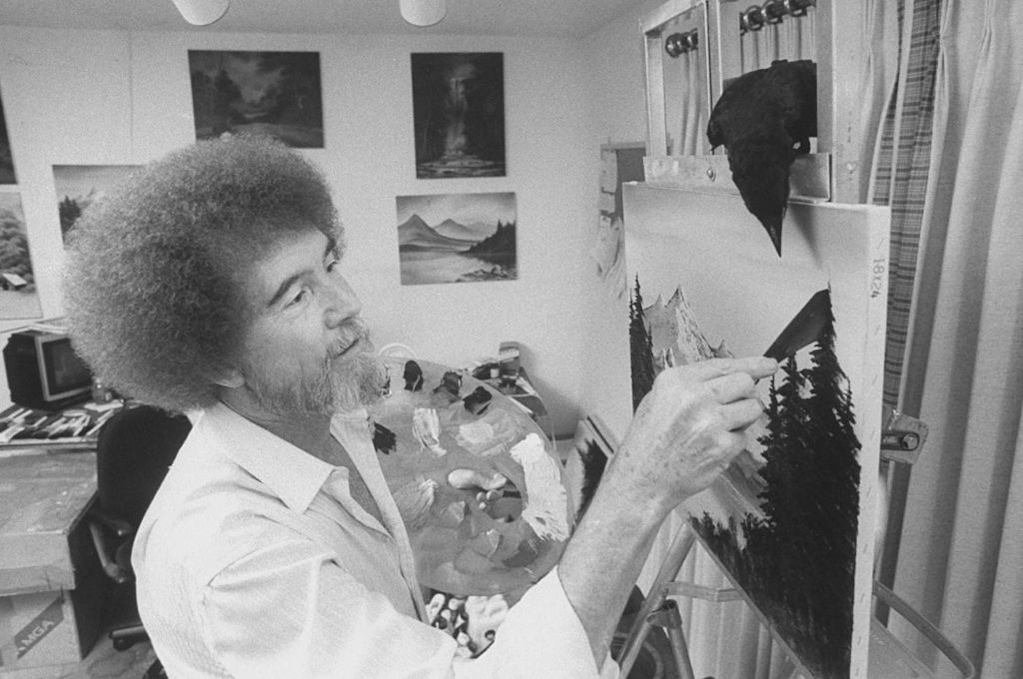 Bob Ross Created Nearly 3 Times As Many Paintings as Picasso in His ...