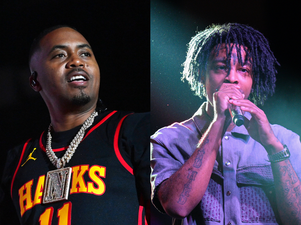 Listen to Nas and 21 Savage's New Song, 'One Mic, One Gun'