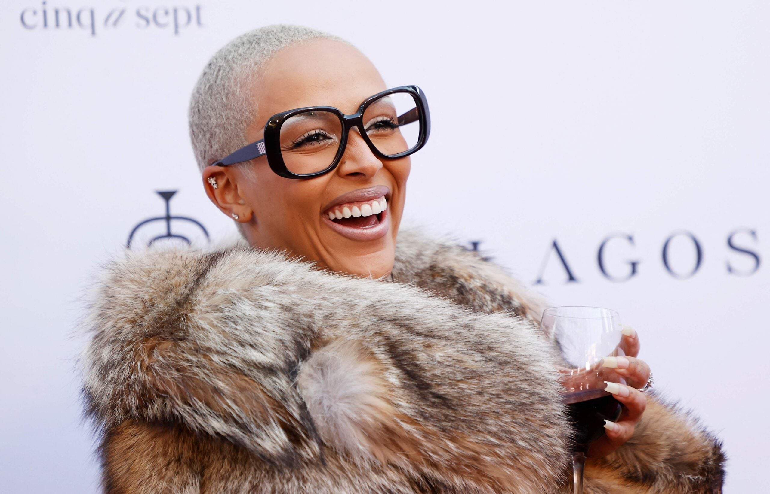 Doja Cat Shocks in Sheer Lingerie and Fur Coat at Fashion LA Awards