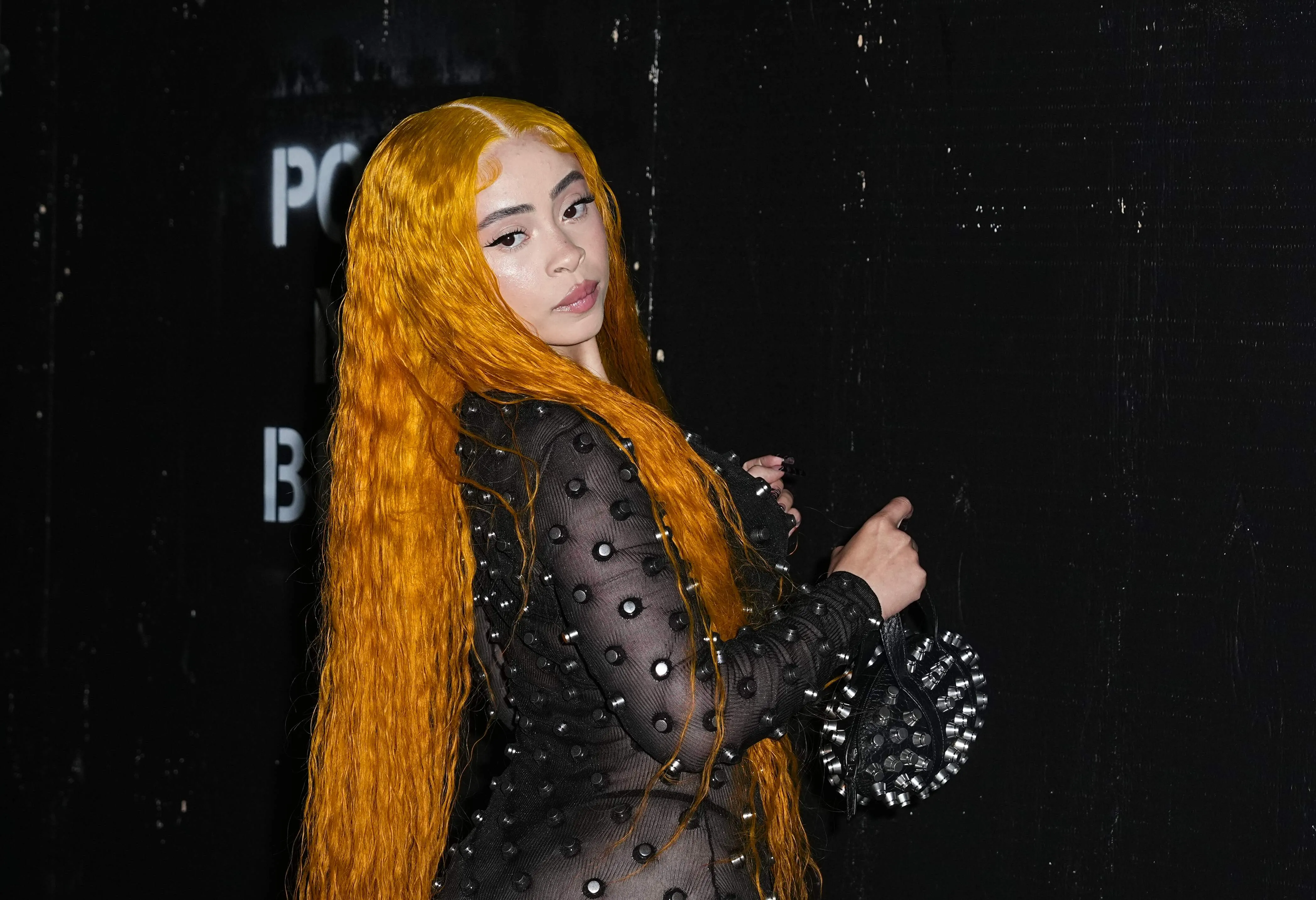 Ice Spice Stuns in a Sizzling Sheer Mirrored Maxi Dress at Alexander ...