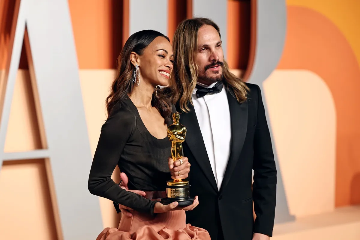 Zoe Saldaña Pulled Out Her ‘Feminist Card’ When Husband Marco Perego ...