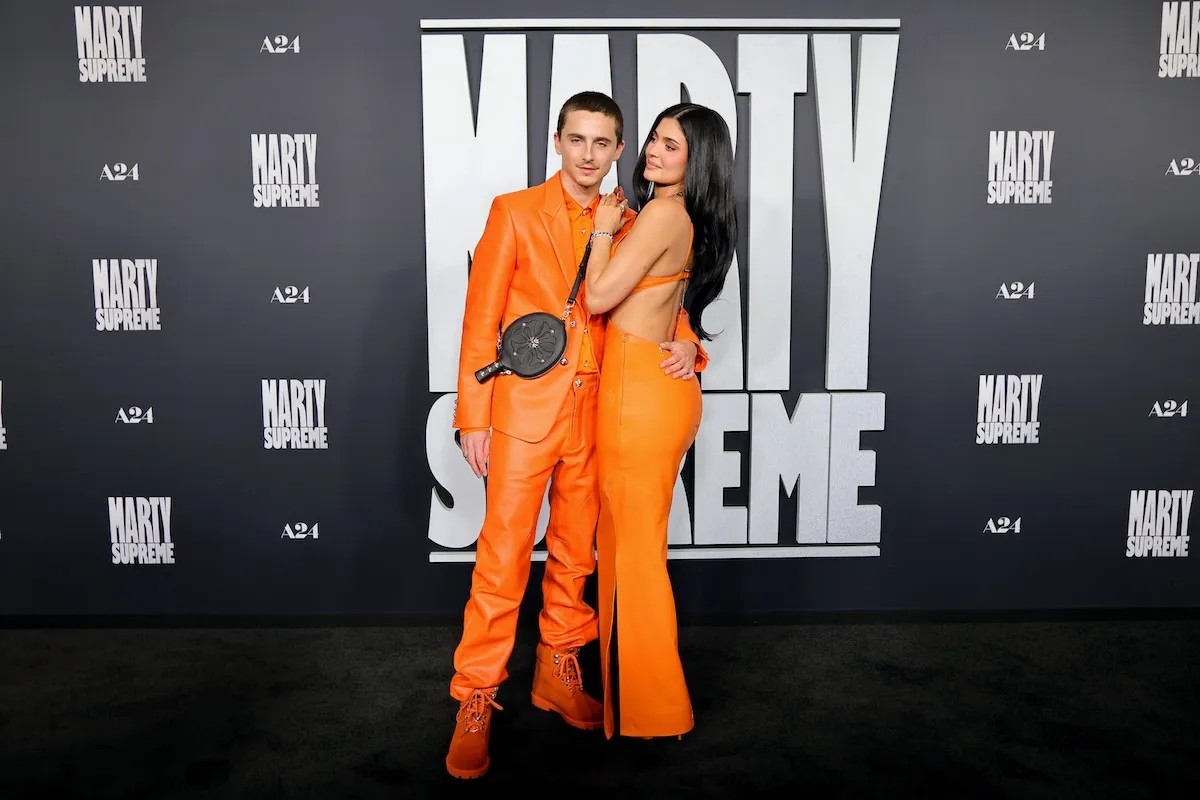 Kylie Jenner and Timothée Chalamet’s Orange ‘Marty Supreme’ Looks ...