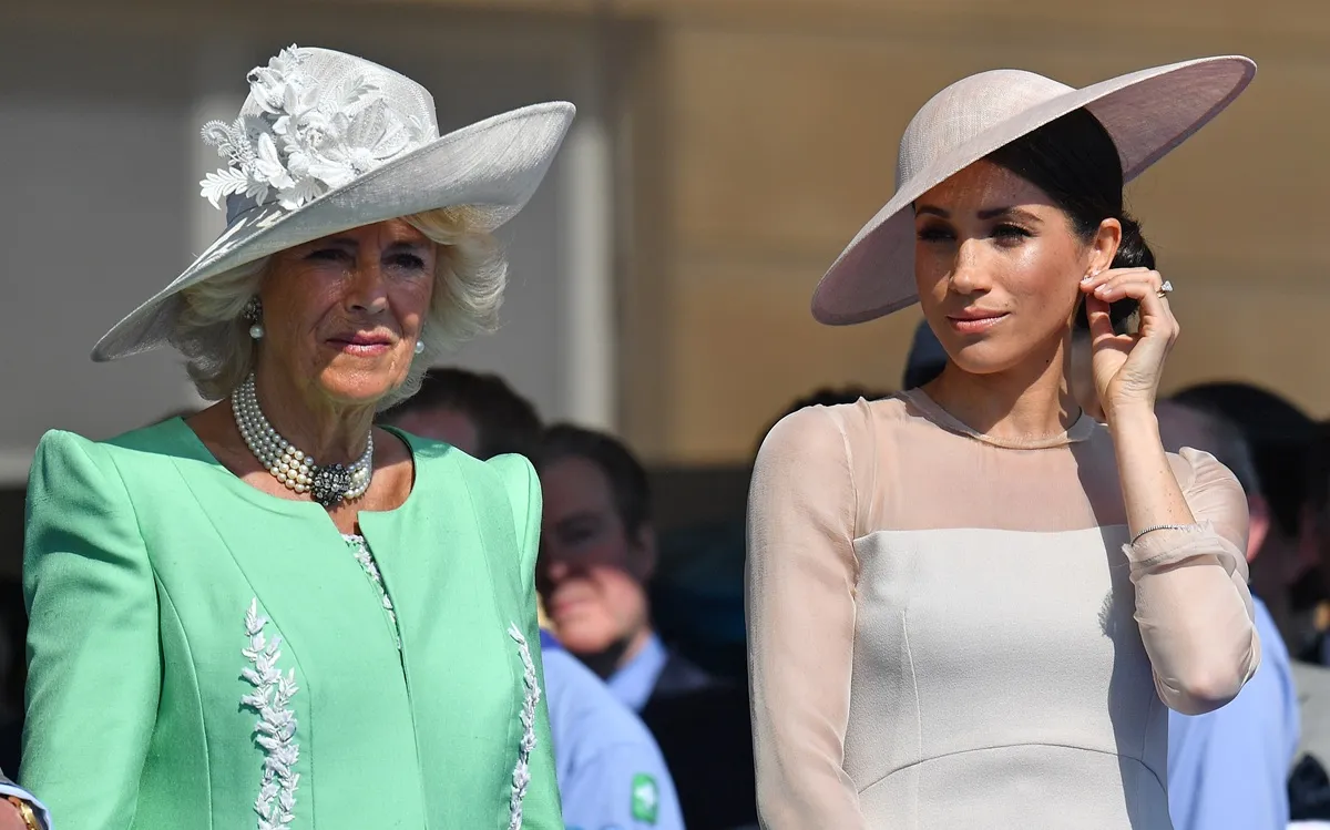 Queen Camilla Sent Meghan Markle a Message With Her Christmas Outfit